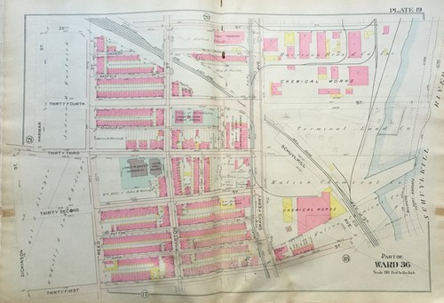 1903 GRAYS FERRY PHILADELPHIA PA 31-35 STREET & DICKINSON - RIVER ATLAS ...