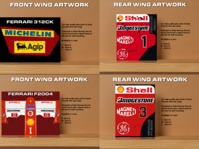 Ferrari F1 Rear Wing Endplate Display Piece Schumacher F2004 - Scuderia ...