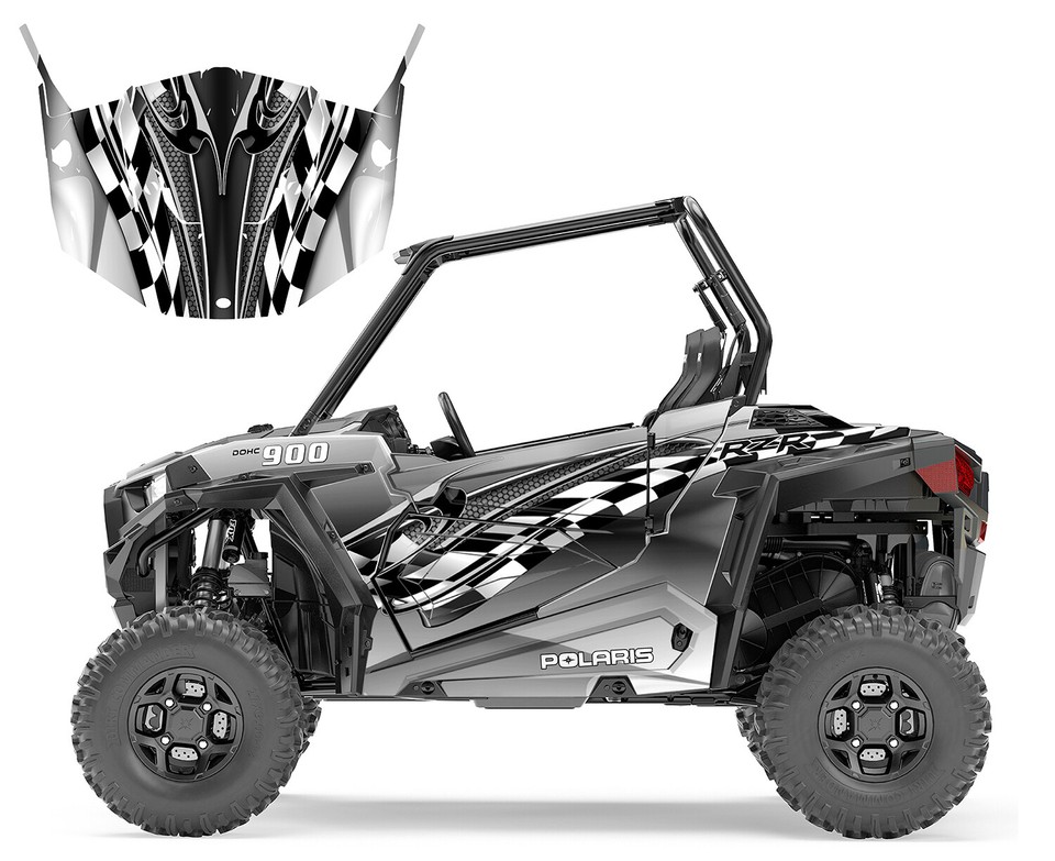 2015 2017 2018 RZR 900 graphics wrap kit w/ door Free Customization ...