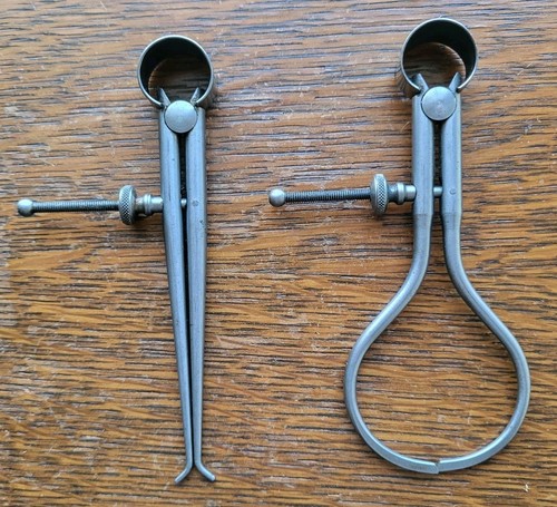 (2) Vintage General Round Leg Calipers - 4 1/2" Inside & 4" Outside USA ...