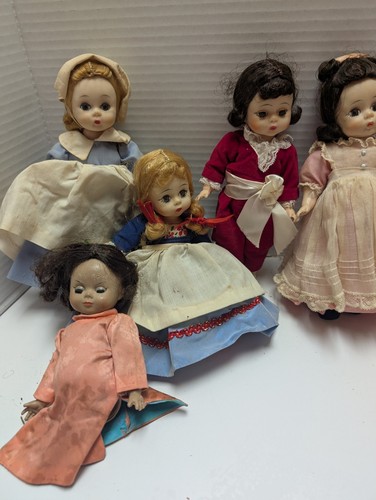 5 Madame Alexander Dolls Vintage Some Bent Knee Priscilla Vietnam Red ...