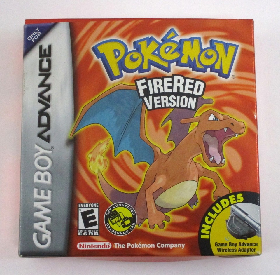 Pokemon FireRed Version Nintendo Game Boy Advance BOX + MANUAL ONLY ...