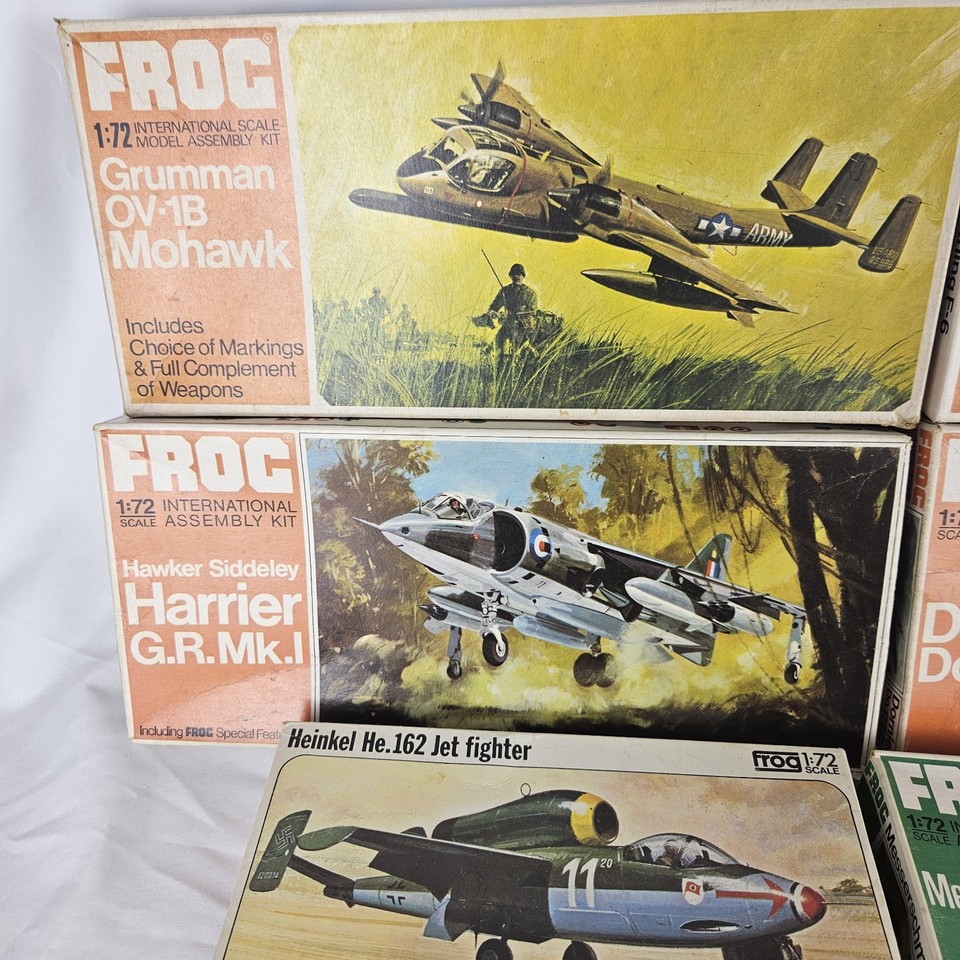 Frog Aircraft Plane 1/72 Scale Plastic Model Kits - Lot of 9 - Vintage ...