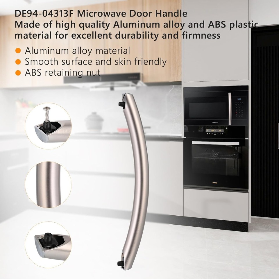 Upgraded ME16A4021AS Microwave Door Handle，DE94-04313F Compitable with ...