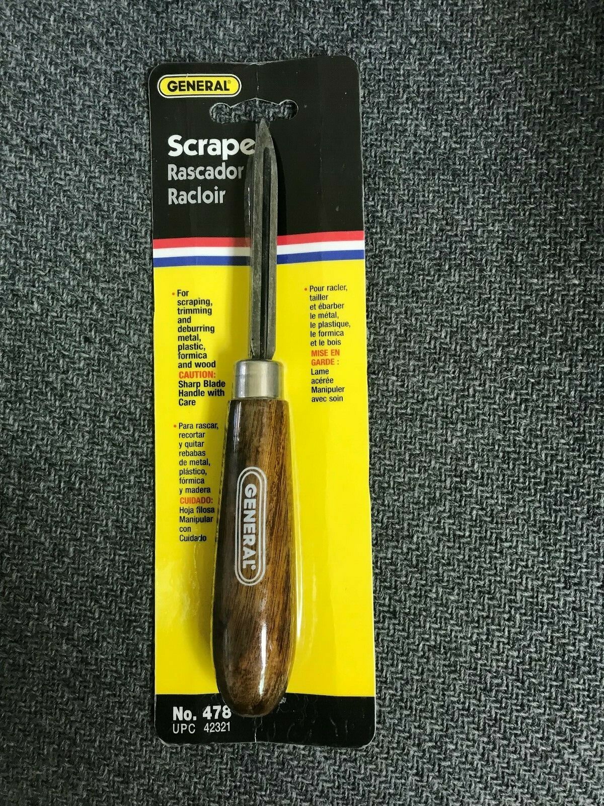 TRIANGULAR SCRAPER 6" - GENERAL TOOLS #478 - NEW IN BLISTER PACK | eBay