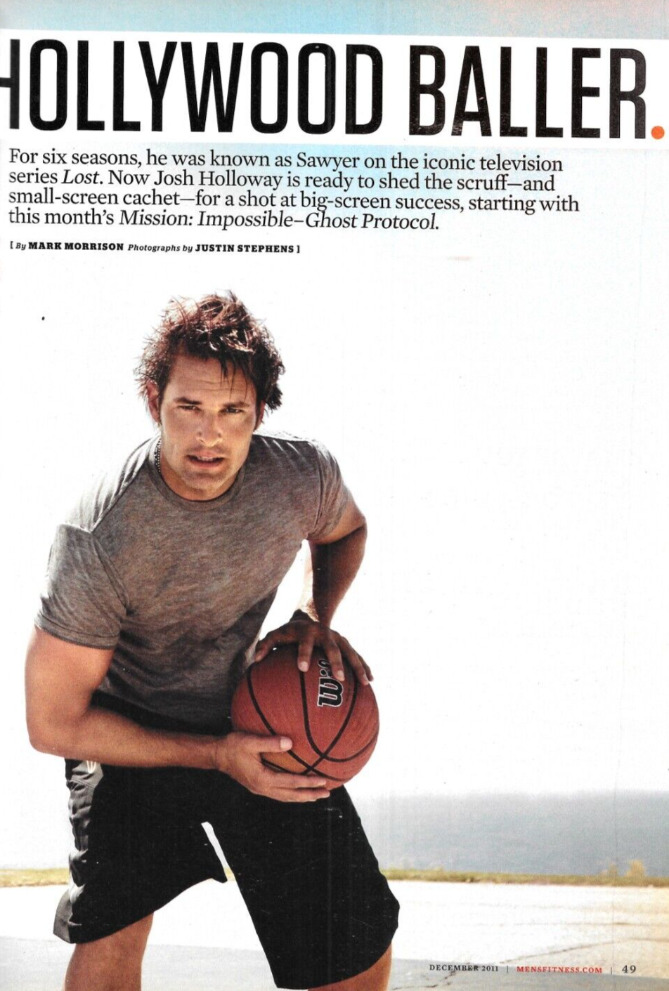 Men's Fitness Magazine Josh Holloway Workout Muscle Gain Steve ...