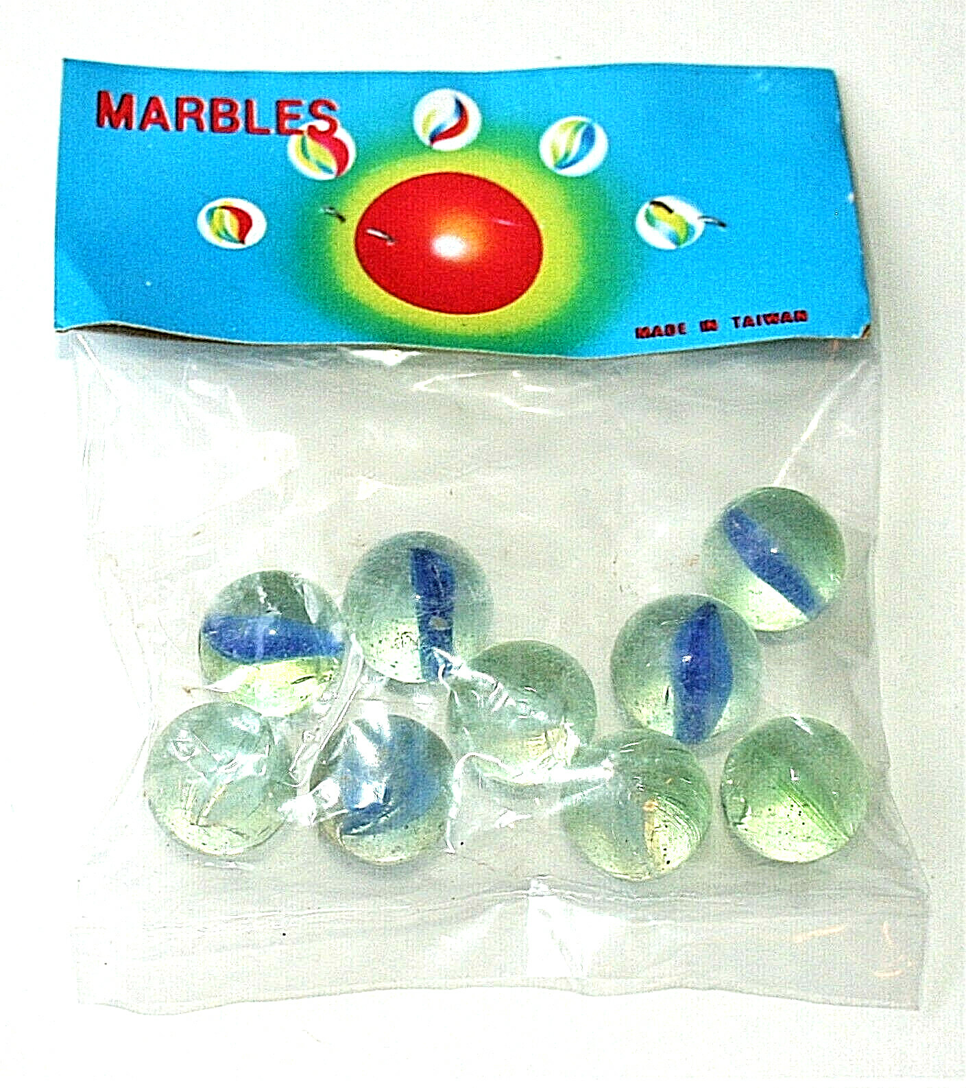 Generic Dime Store Bag of Cats Eye Glass Marbles 1970s NOS New in Bag ...