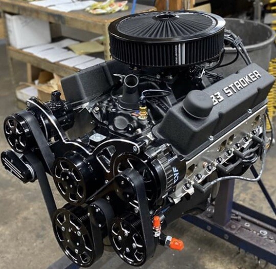 383 R CNC STROKER CRATE ENGINE A/C 528hp ROLLER TURNKEY PRO STREET ...