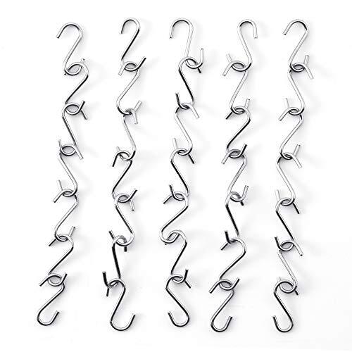 S Hooks Small S Hooks，Mini S Hooks， 100 Pack Stainless S Shaped Hooks ...