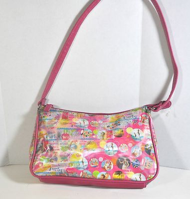 MADISON STUDIO SMALL PINK LEATHER TRIM ZIPPERED BAGUETTE PURSE | eBay