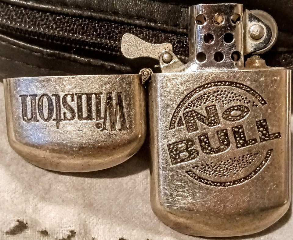 Vintage Vtg. 1993 Winston No Bull Promotional Lighter WORKS GREAT Free ...