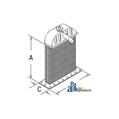 351878R93 NEW RADIATOR ASSEMBLY for IH FARMALL TRACTOR CUB and CUB LO ...