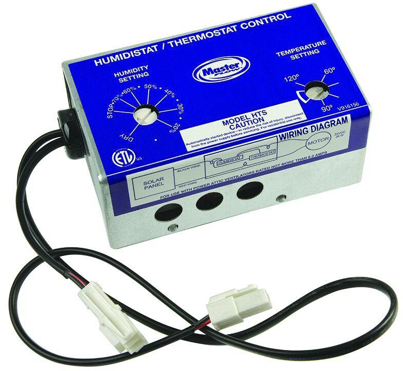Manual Adjustable Humidistat Thermostat Control for MF Solar-Powered ...