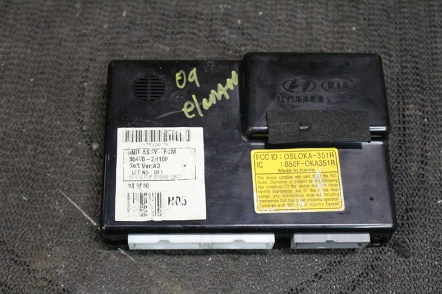 BODY CONTROL ECU ECM COMPUTER ELANTRA 608366 07 08 09 10 BCM ECU ...