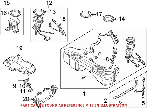 Genuine Left For BMW E46 323Ci 325Ci 325xi 328i 330Ci Fuel Tank Sending ...