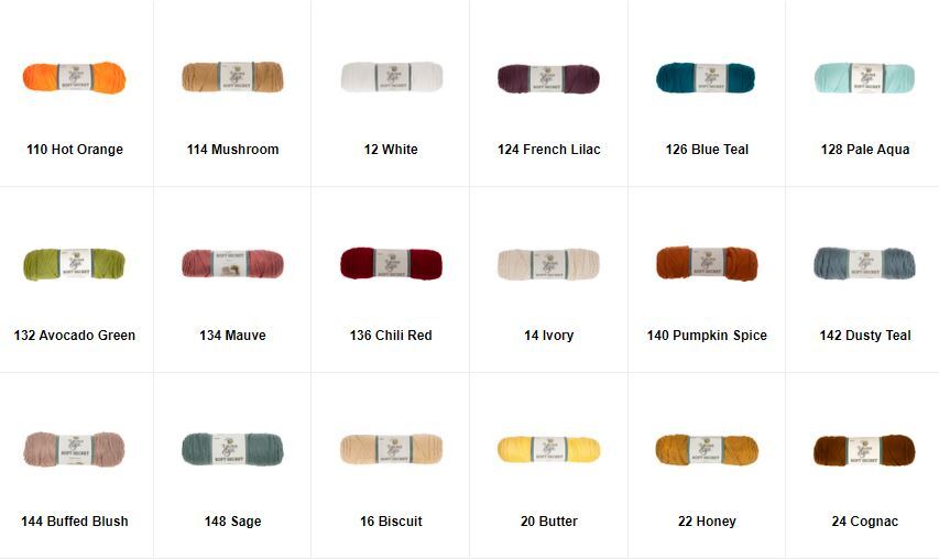 Yarn Bee Soft Secret Yarn Various Colors New! Various Colors Price Per ...
