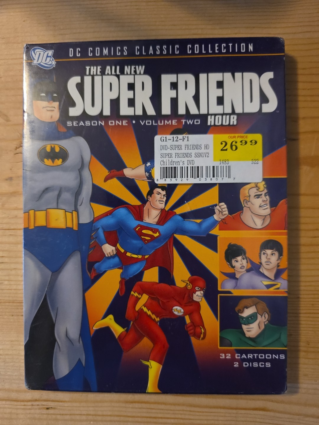 DC Comics Super Friends Hour Season 1 Volume 2 DVD 2 Discs 32 Cartoons ...