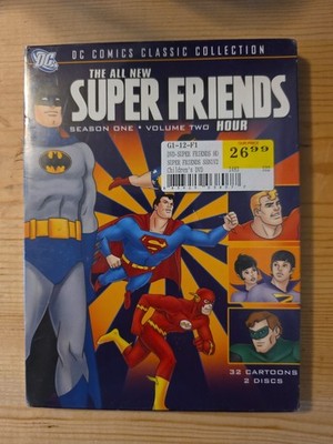 DC Comics Super Friends Hour Season 1 Volume 2 DVD 2 Discs 32 Cartoons ...