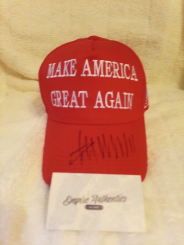 Donald J. Trump 45-47 Signed, Autographed, Signature Red MAGA Hat w/COA ...