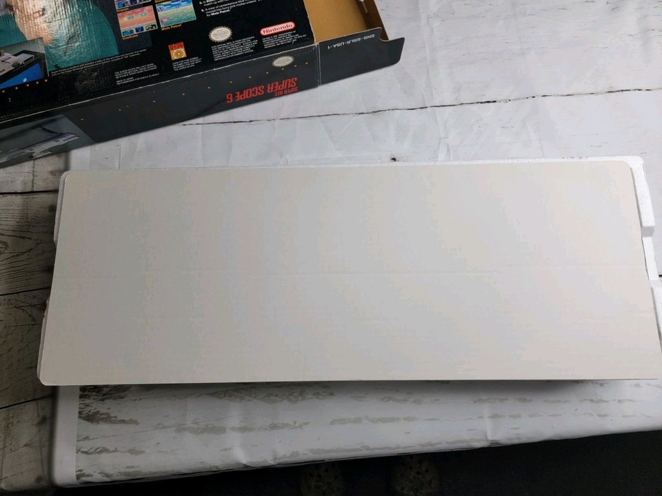 Vintage 1992 SNES Super Scope 6 Rifle Super Nintendo BOX ONLY With ...