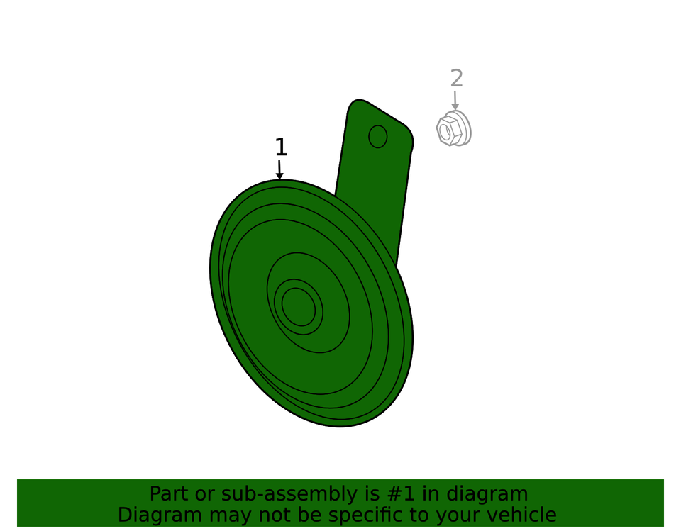 Genuine Nissan Horn 25620-5EE0A | eBay