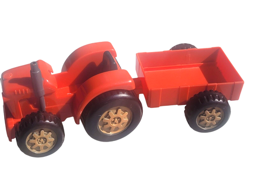 Farm Tractor with Trailer Red Plastic - China | eBay