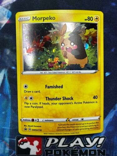 Morpeko SWSH116 Cosmos Holo SWSH Promotional Pokemon TCG Card ...