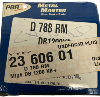 PBR Deluxe Disc Brake Pads D788RM METAL MASTER | eBay