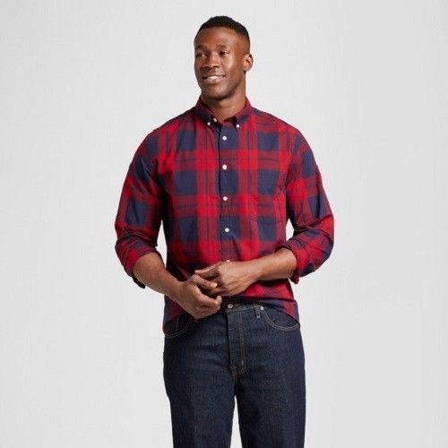 Goodfellow & Co Standard Fit Plaid Shirt Big & Tall Various Sizes 2XB ...