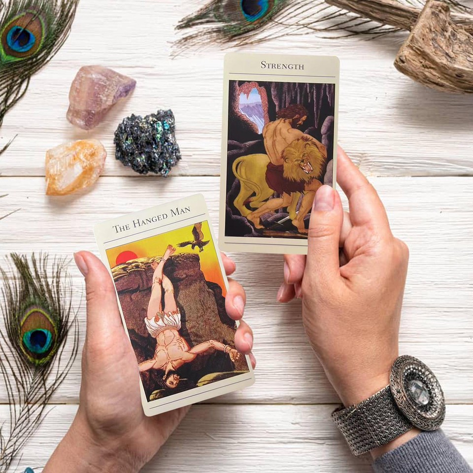 The New Mythic Tarot Cards Deck Book Set 78-Sheet Esoteric Telling ...