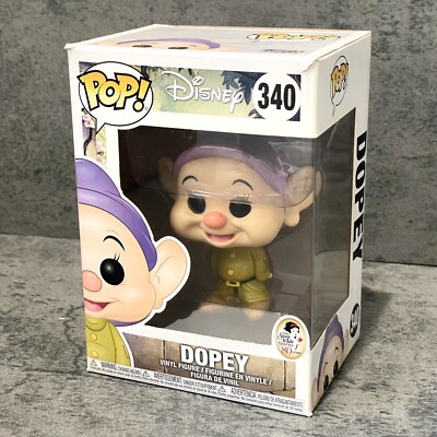 Funko POP! Disney - Dopey #340 Common Snow White and the Seven Dwarfs ...