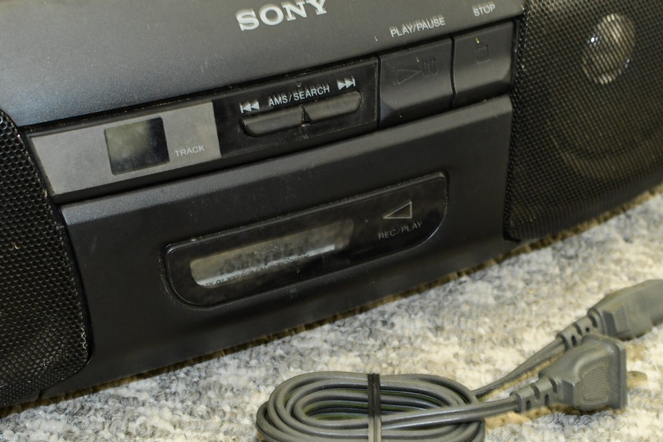 Vtg SONY CFD-8 Cassette/Tape AM/FM CD Player Radio Boombox - TAPE NOT ...