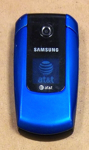 Samsung SGH-A167 - Blue and Black ( AT&T ) Rare Cellular Flip Phone ...