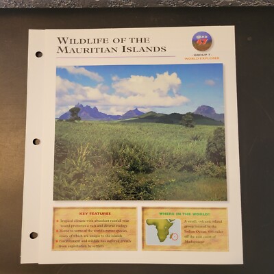Wildlife Explorer Card 47 Grp 7 World Explorer Wildlife Of The ...