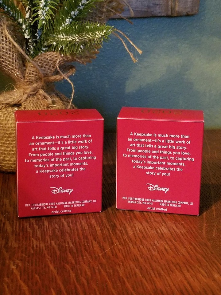 2020 Hallmark Miniature Ornaments "MICKEY & MINNIE ON ICE" DISNEY ...