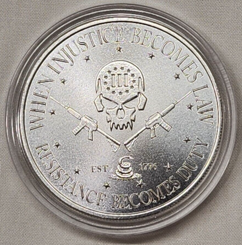 1oz 2020 Punisher Skull & Don't Tread on Me Snake Silver Round Coin | eBay