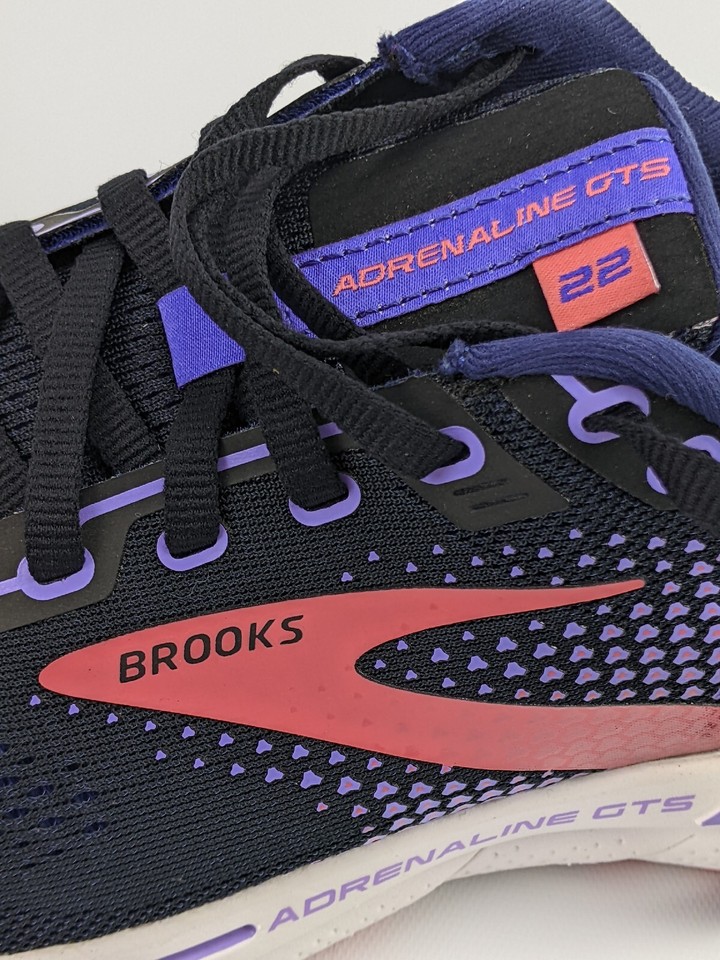 Brooks Adrenaline GTS 22 Womens 9B Running Shoes Blue Purple Walking ...