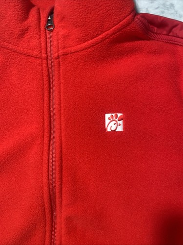 Oobe Chick-fil-a Team Style Employee Red Fleece Jacket Women’s Size ...