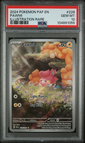 PSA 10 - 2024 Pokemon Paf En-Paldean Fates 226 Pawmi | eBay