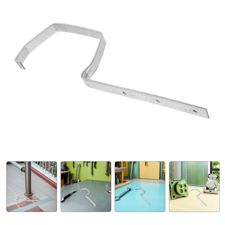 4pcs Metal Rain Gutter Brackets Roof Support Heavy Duty Iron Gutter ...