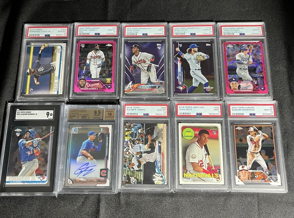 HUGE Lot 50 High-Graded Baseball Card Collection Mostly PSA Slabs -BIG ...