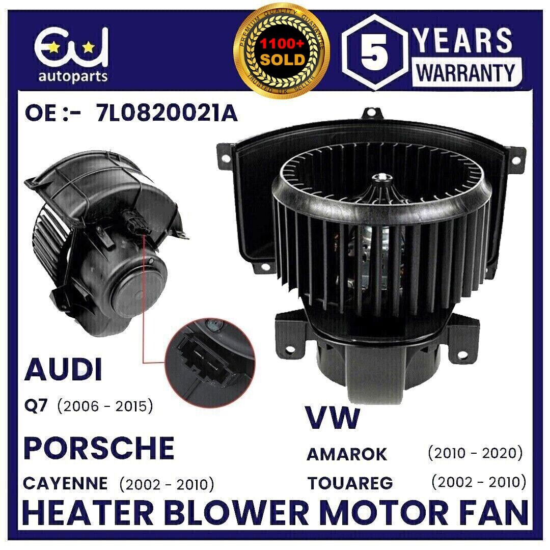 HEATER BLOWER MOTOR FAN FOR AUDI Q7 06-15 VW TOUAREG AMAROK 02-20 RHD ...