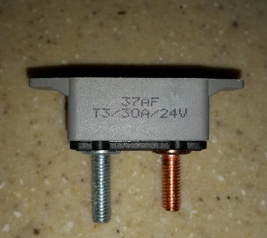 *NEW* SHORTSTOP 37AF T3/30A/24V MANUAL RESET BREAKER PLASTIC RV CAMPER ...