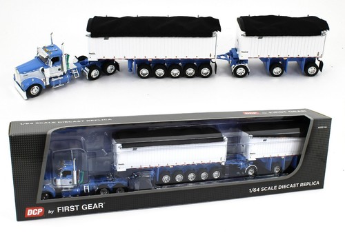 DCP 1:64 BLUE Kenworth W900L & EAST Michigan Series 31' & 20' END DUMP ...
