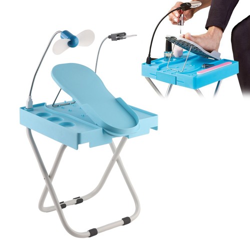 Pedicure Foot Rest Non Slip Adjust Pedicure Stand Kit With LED ...