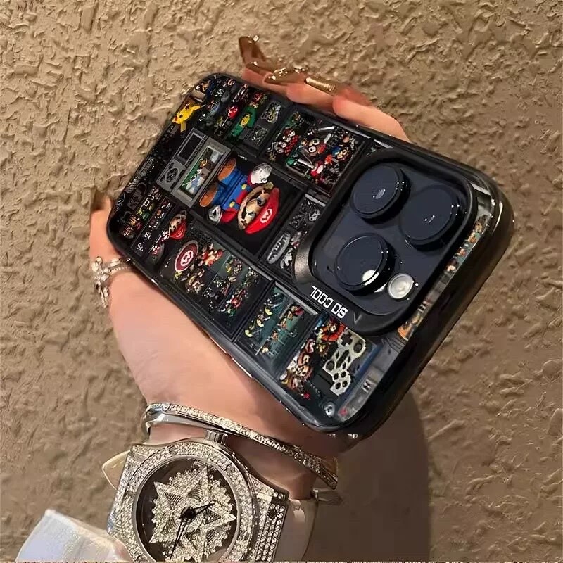 Pokémon Mario Novelty Phone Case For iPhone 15 15 Pro 15 Pro Max 16 16 ...