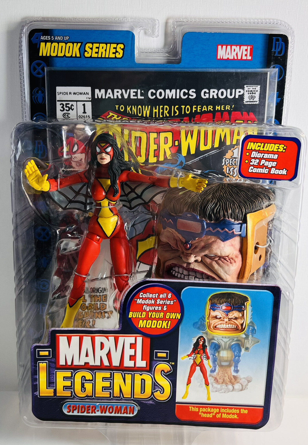 Marvel Legends Spider-Woman Modok Series Build A Figure 2006 Toybiz ...