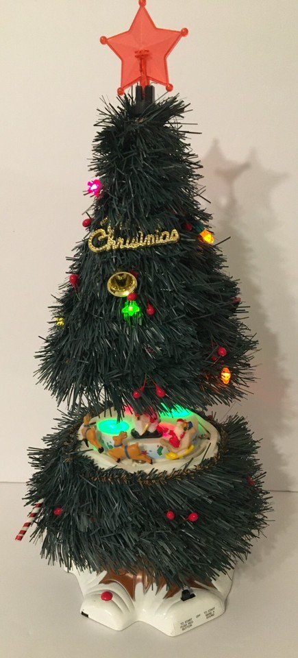 Santa's Magical Animated Motion Musical Christmas Tree - Hilco with Box ...