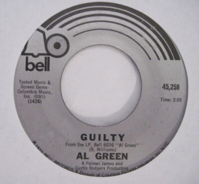 45 rpm-Bell records / Al Green / Guilty / Let me help you / | eBay