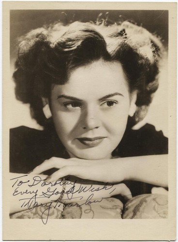 VINTAGE PHOTO ACTRESS MARY MARLOW SIGNED. | eBay
